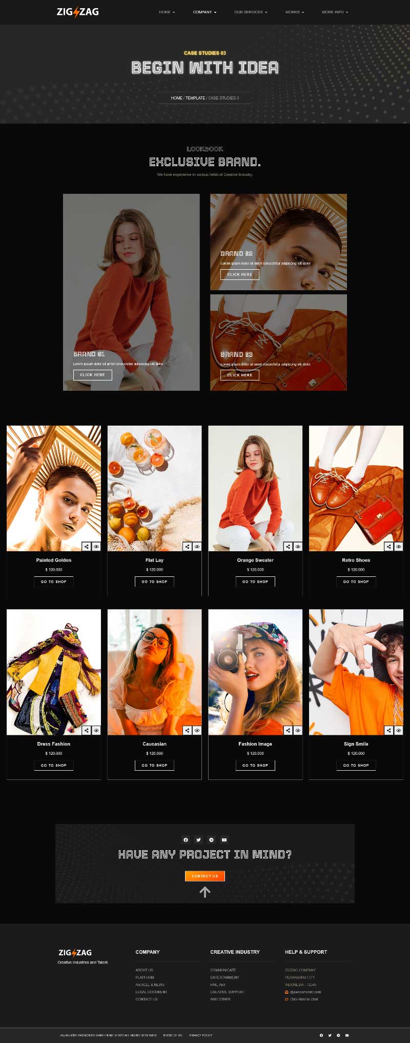 Zigzag - Creative Industries Elementor Template Kit by Rometheme | ThemeForest